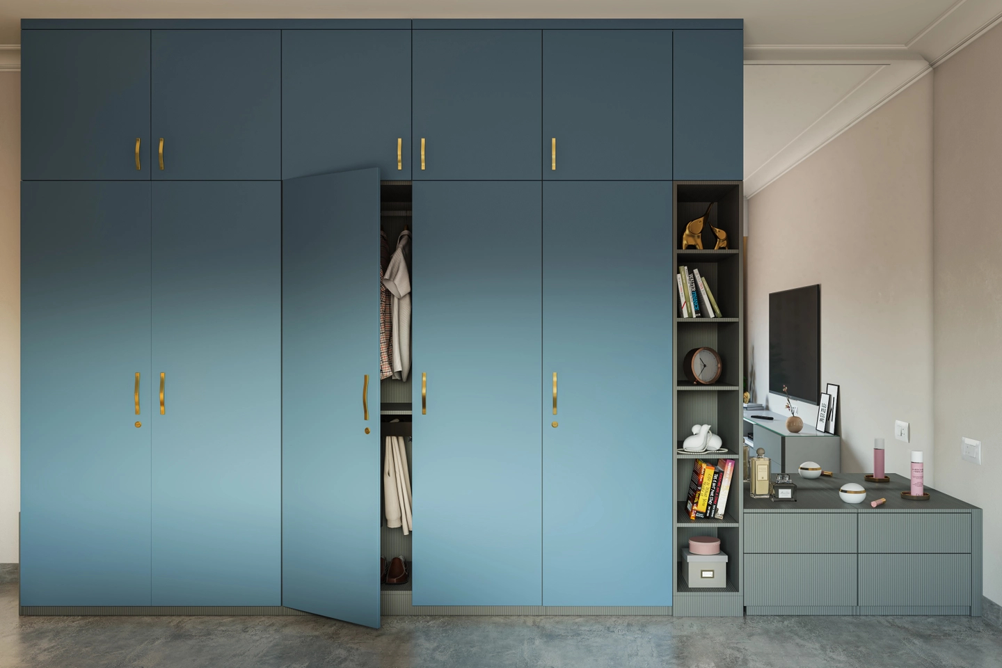 Modern Themed Spacious Low-Maintenance Wardrobe Design | Livspace