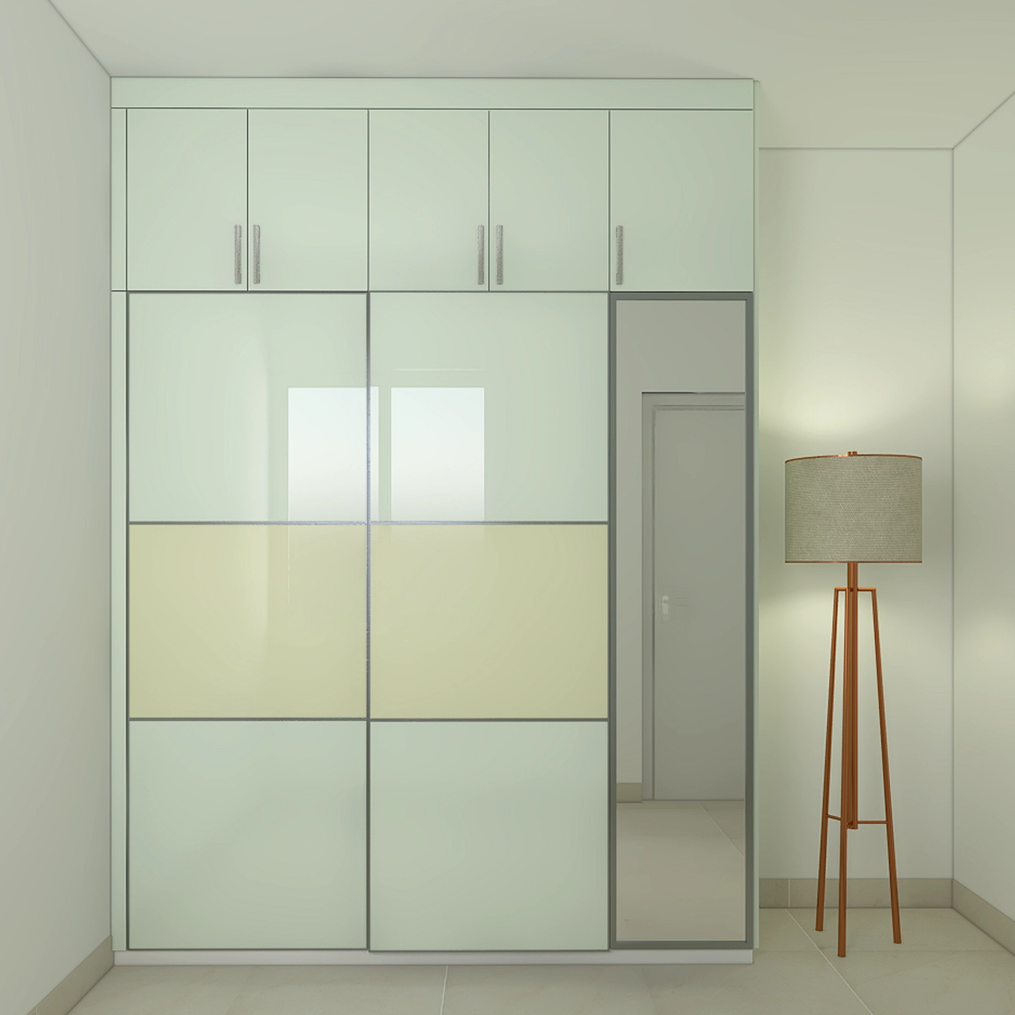 Sliding wardrobe with loft designs store