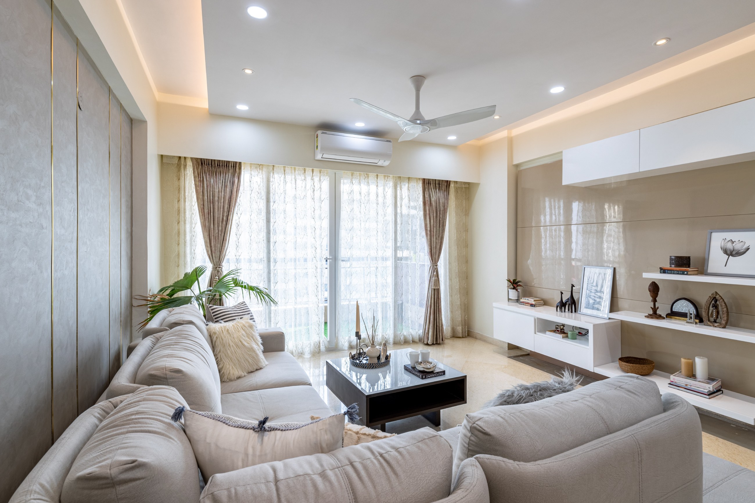 Spacious Drop Down Ceiling Design | Livspace