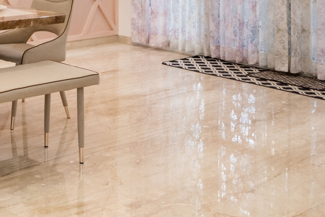 Light-Coloured Tiles Design For Dining Rooms | Livspace