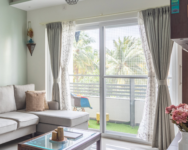 Tall Sliding Window Design For Living Rooms | Livspace