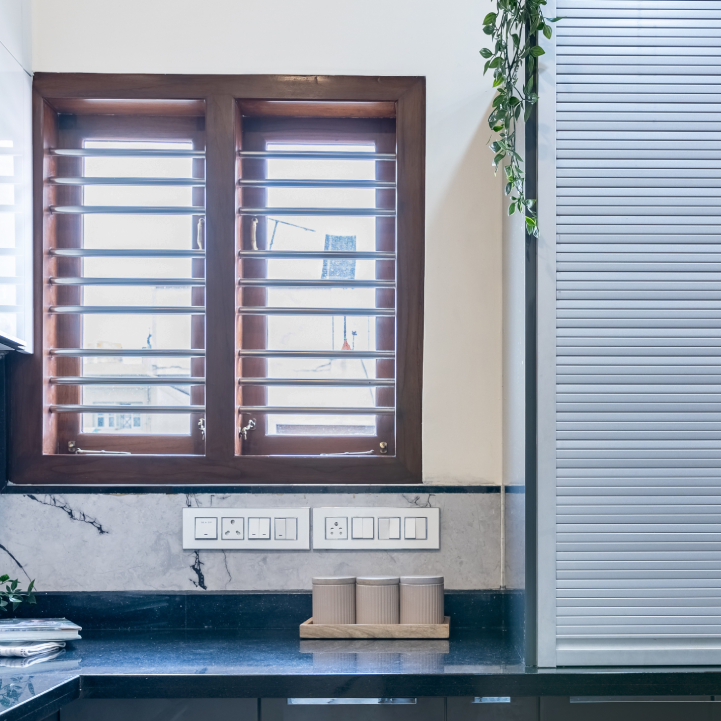 Kitchen Window Design With Grills For Protection | Livspace