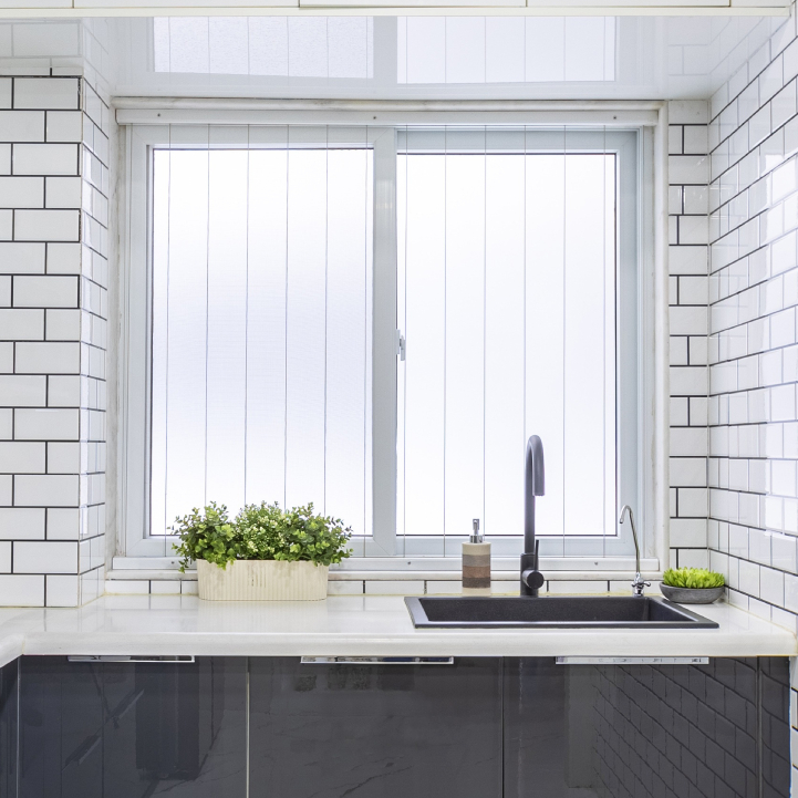 UPVC Window Design With Metal Strings For Safety | Livspace
