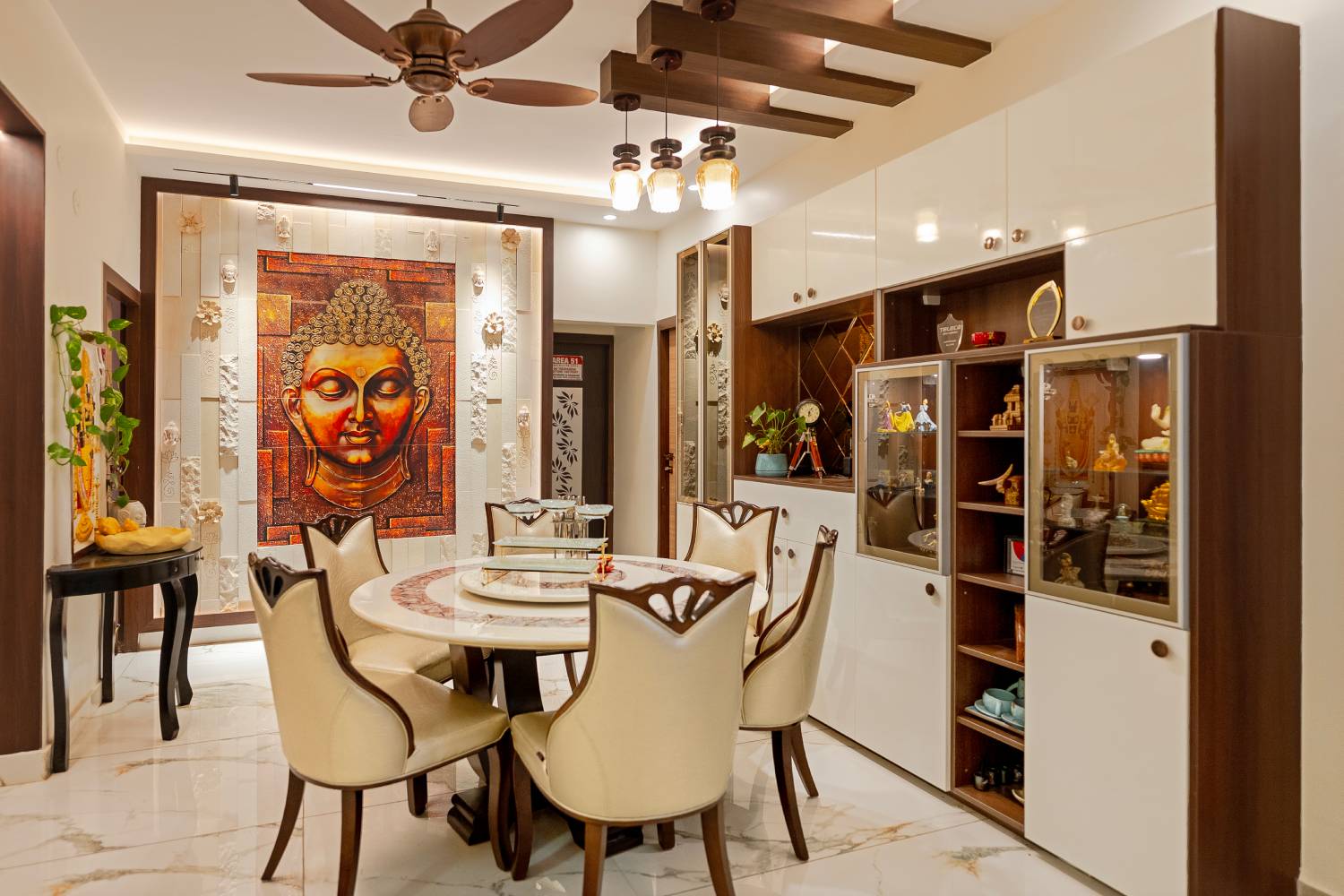 Single Layer Contemporary Gypsum Wood False Ceiling Design | Livspace