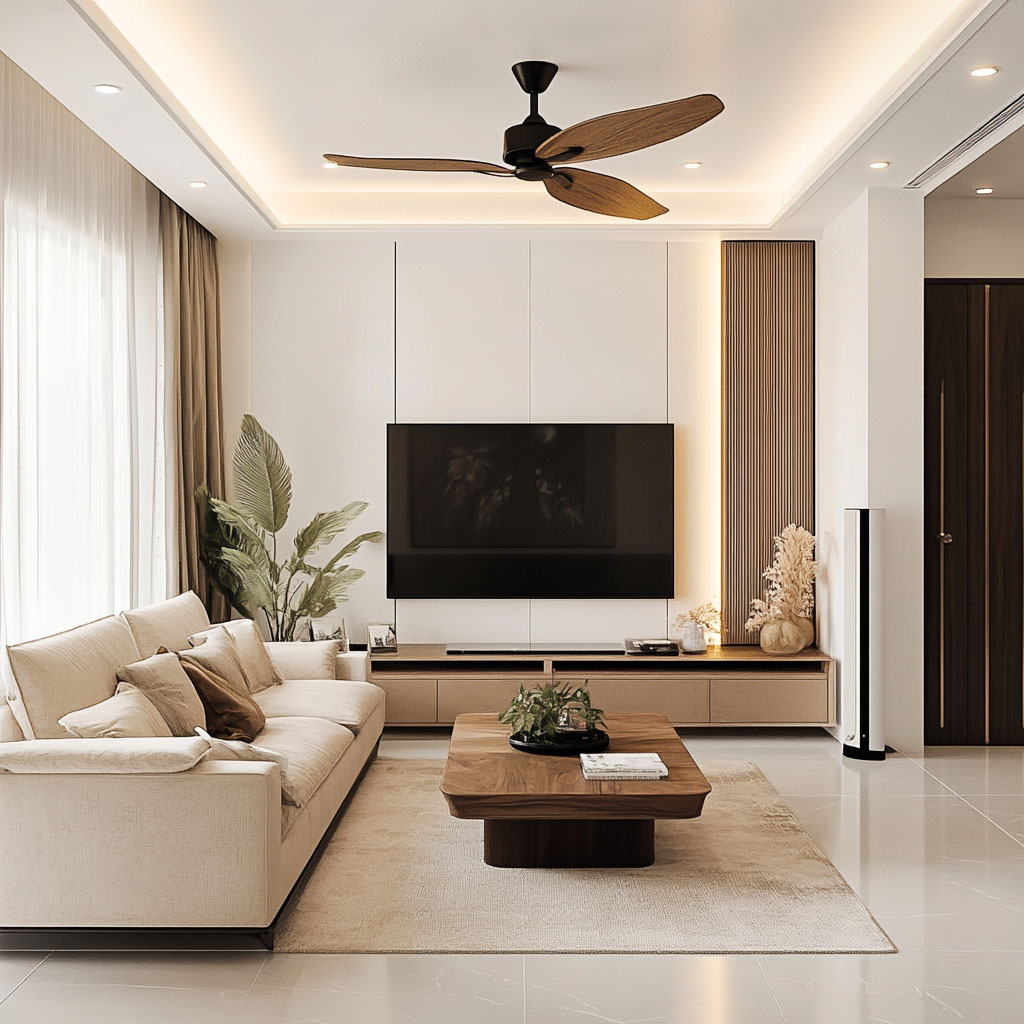 Peripheral POP Modern False Ceiling with Recessed, Cove Lighting and ...