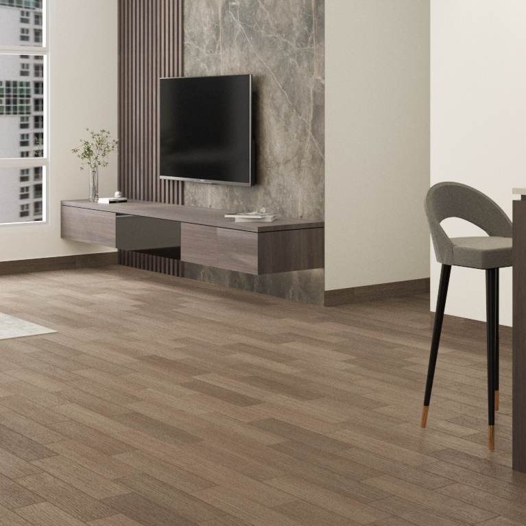 Light Grey Flooring Design With A Matte Finish | Livspace