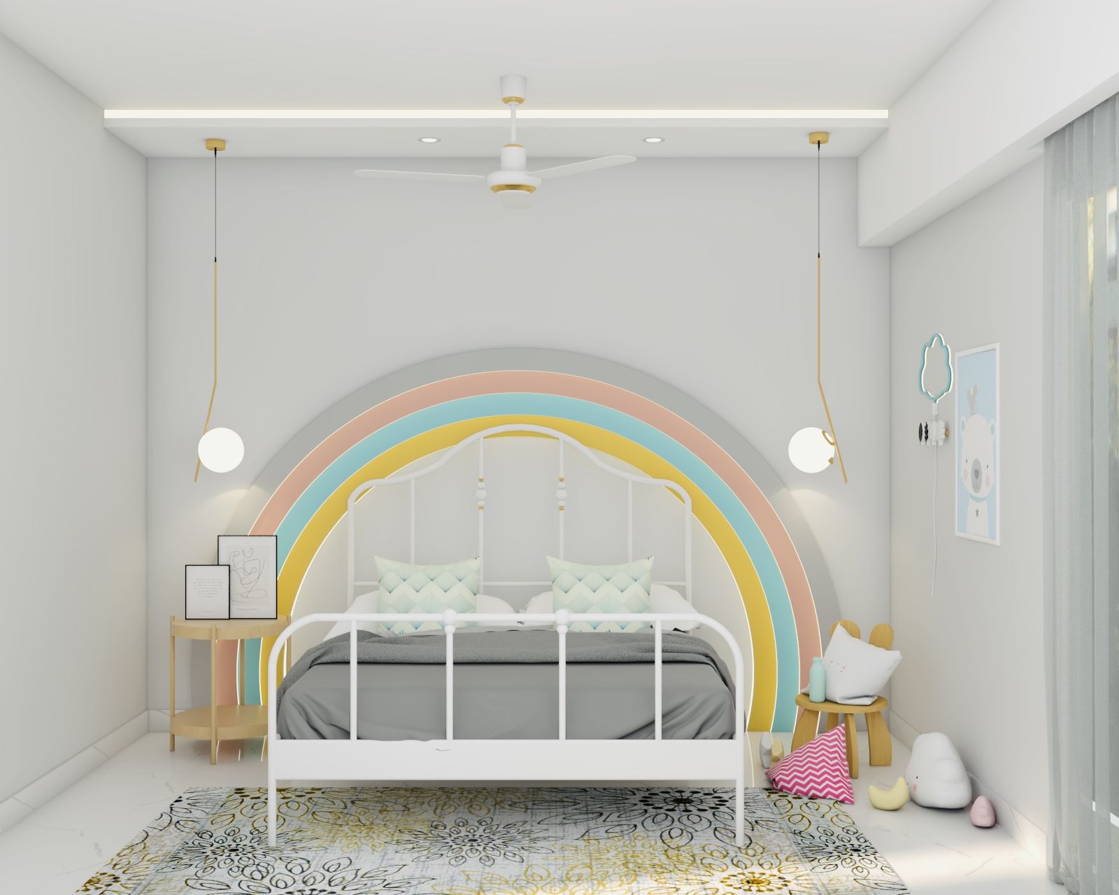 Linear False Ceiling Design For Compact Bedrooms | Livspace