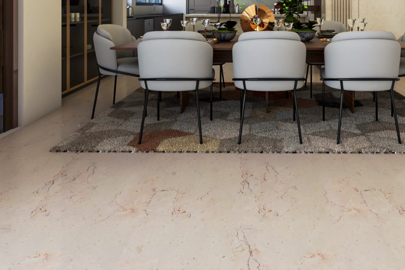 Rectangular Floor Tiles Design With Insulating Properties | Livspace