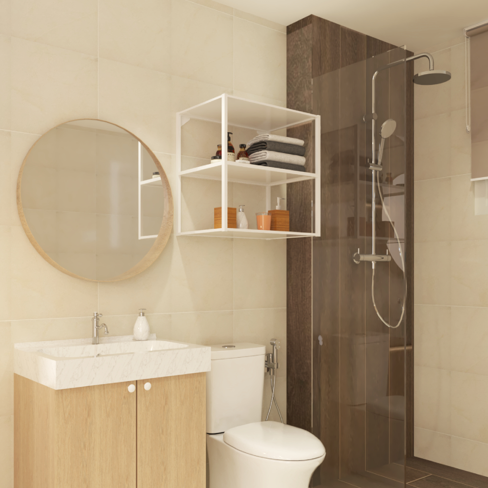 Square-Shaped Ceramic Wall Tiles Design | Livspace