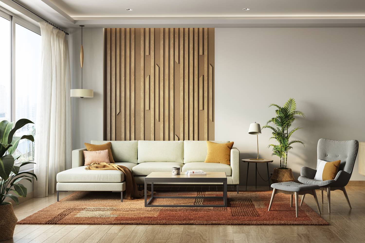 Rectangle Gypsum White Peripheral Ceiling Design With Cove Lights ...