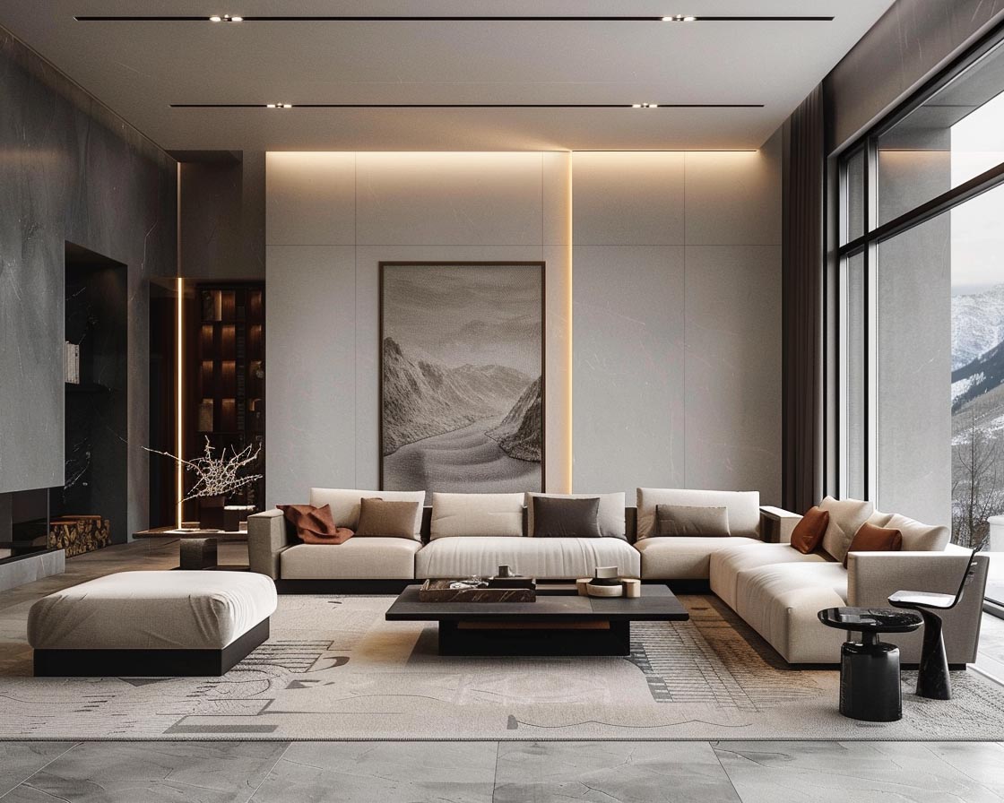 Single Layer Modern False Ceiling Design with Paint Finish | Livspace