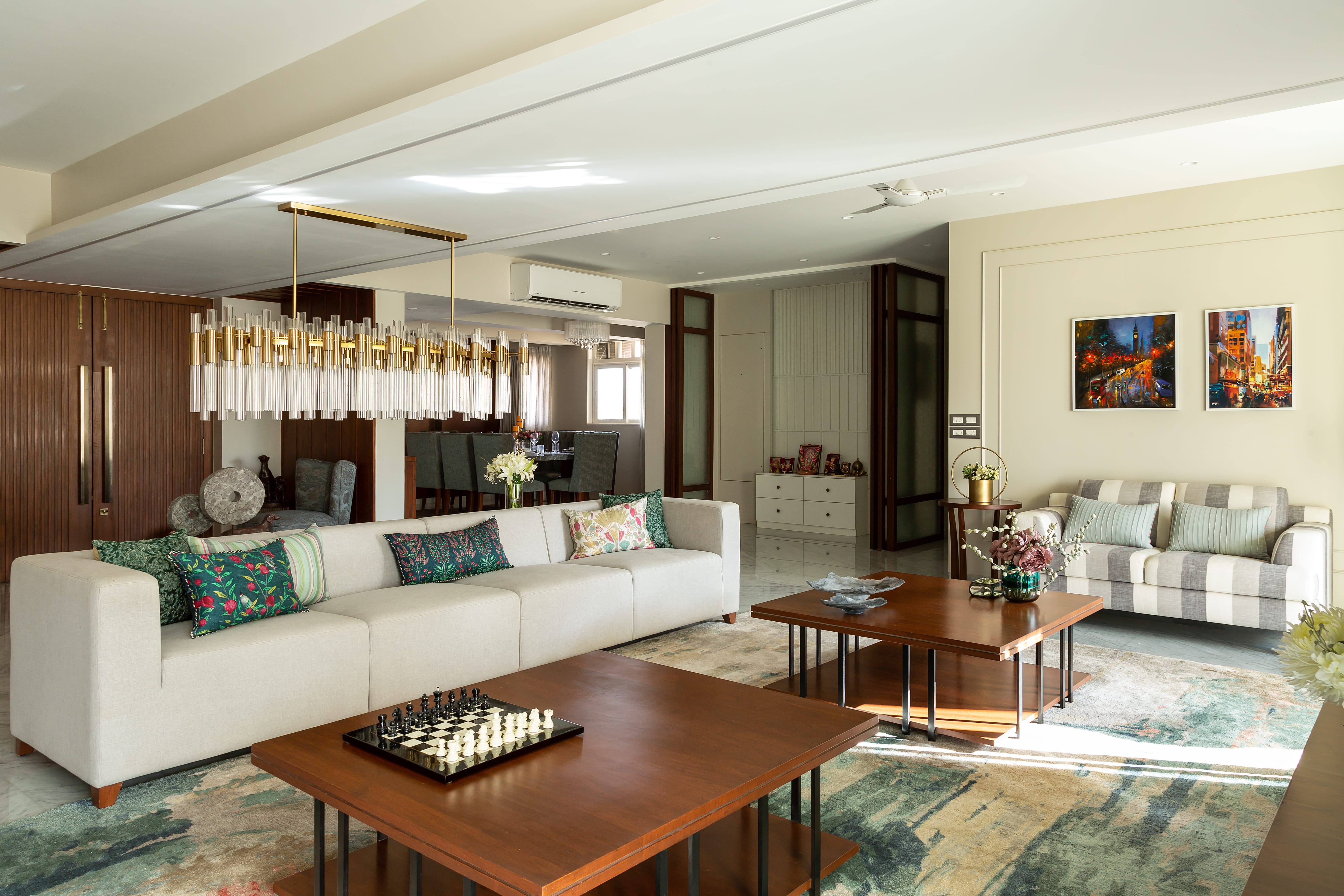 Home Design For 3-BHK Mumbai Flat | Livspace