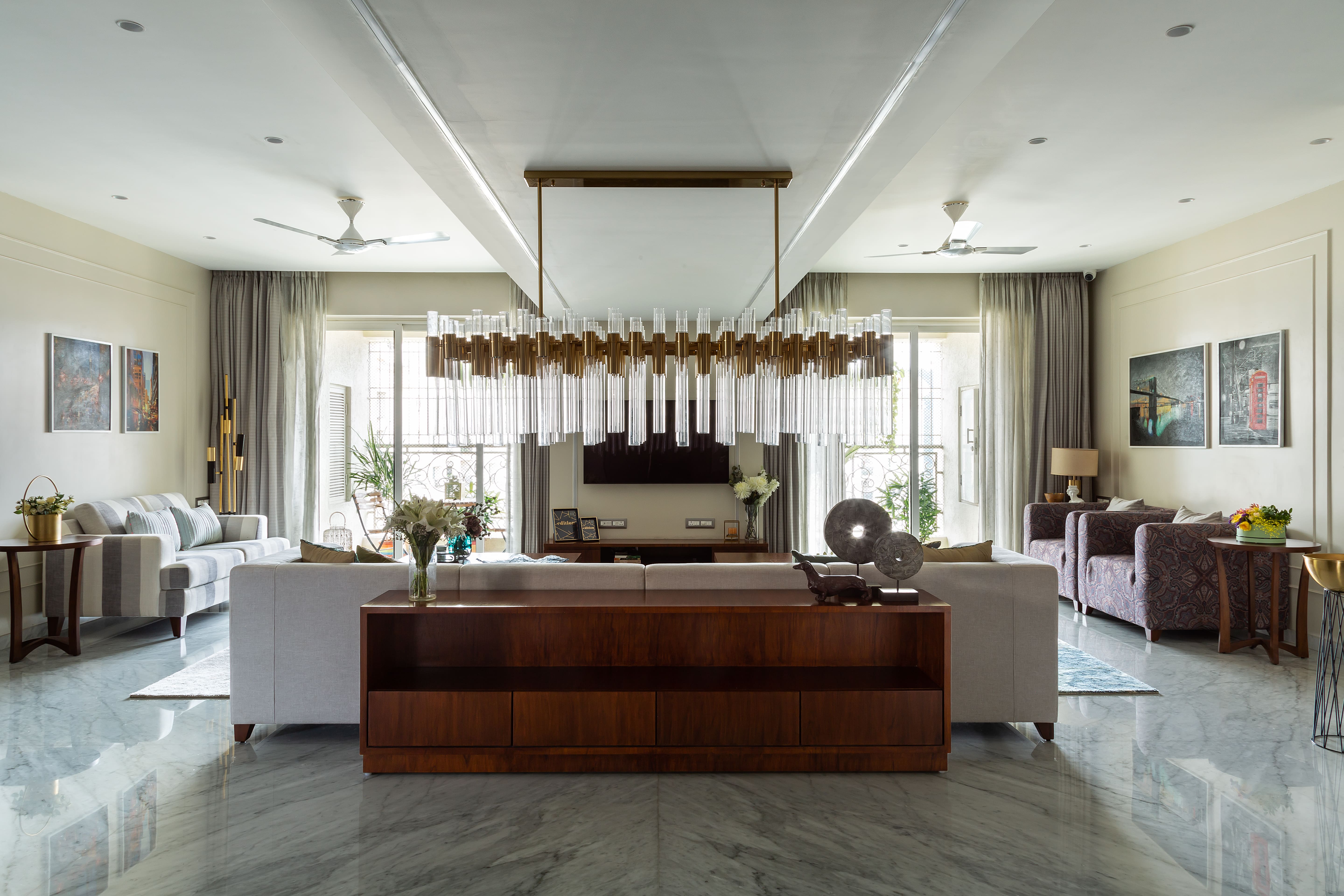 Home Design For 3-BHK Mumbai Flat | Livspace