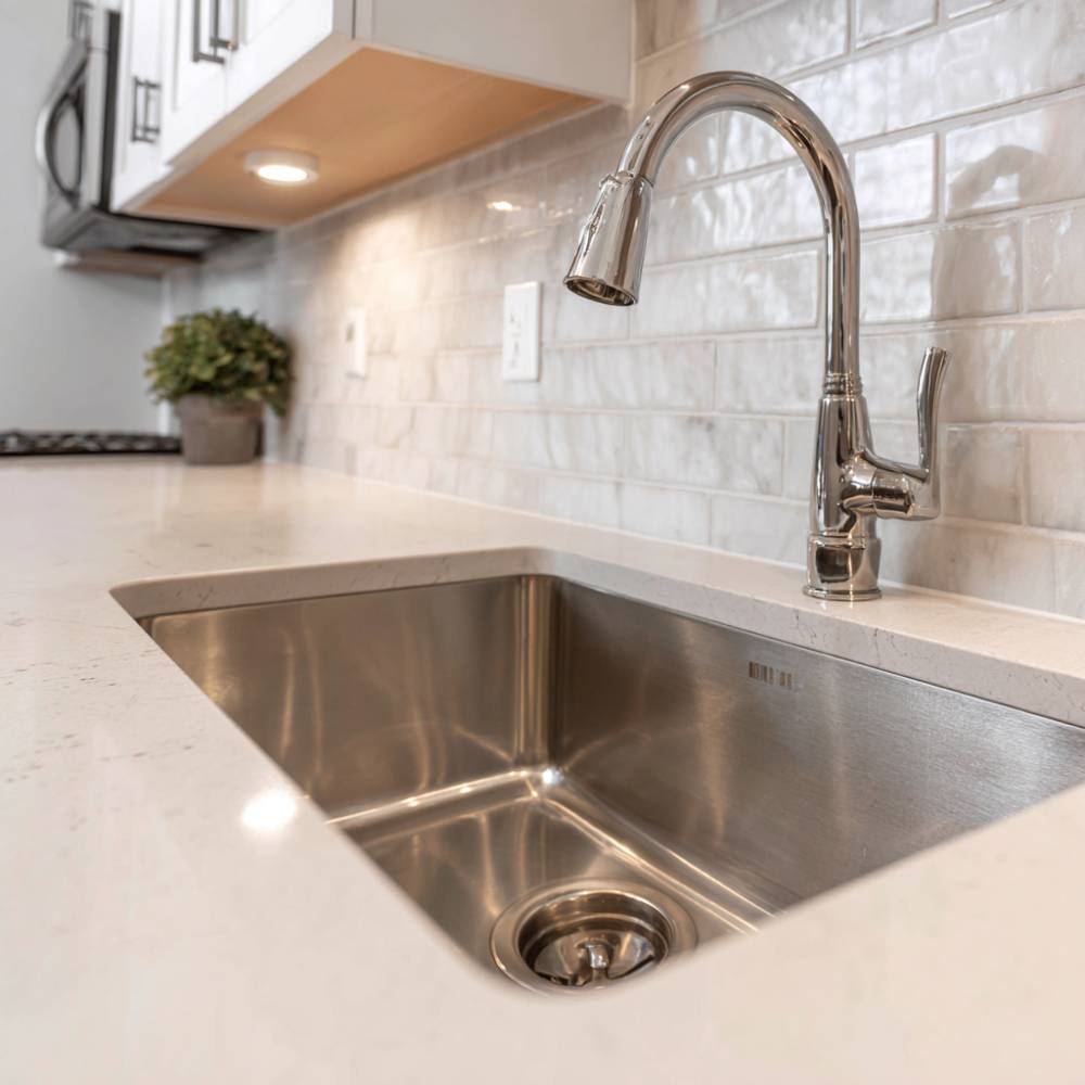 Single Bowl Undermount Kitchen Sink Design for Modular Kitchens | Livspace