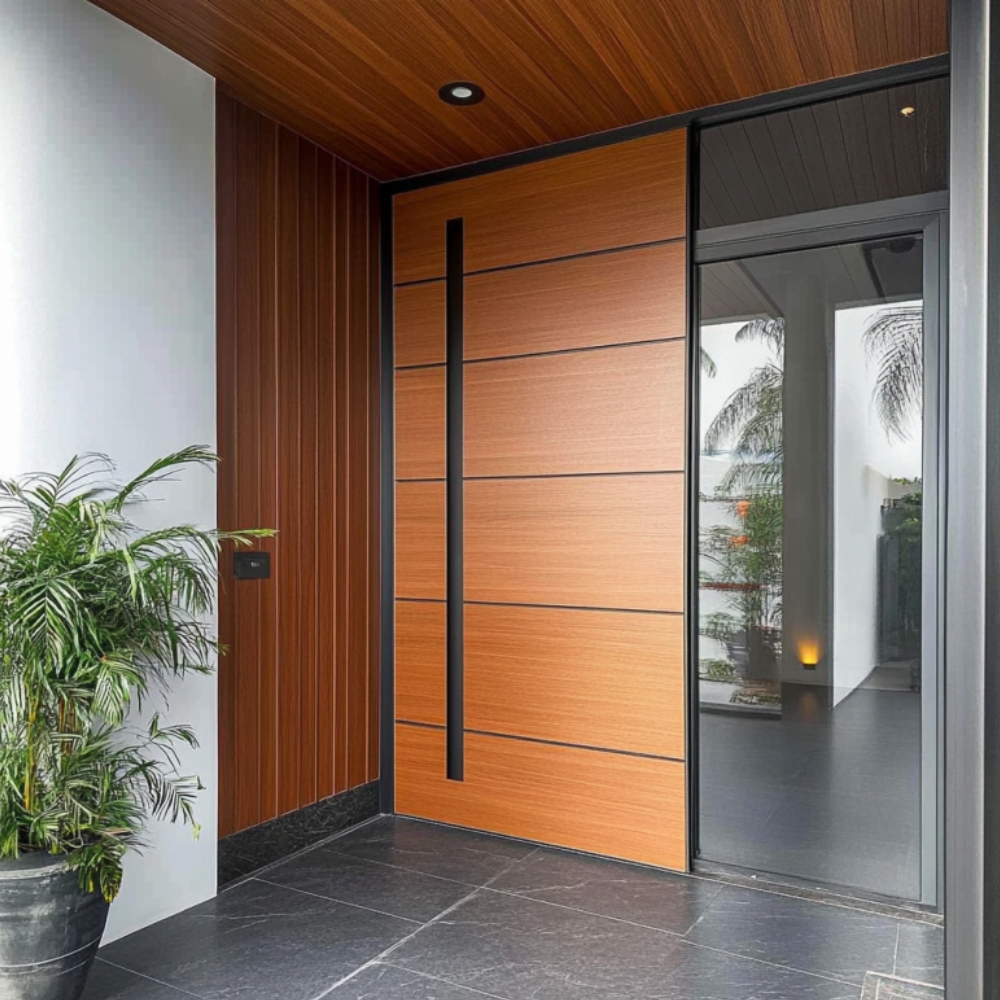 Contemporary Swing Single Door Design for Matte Finish Entrance Doors ...