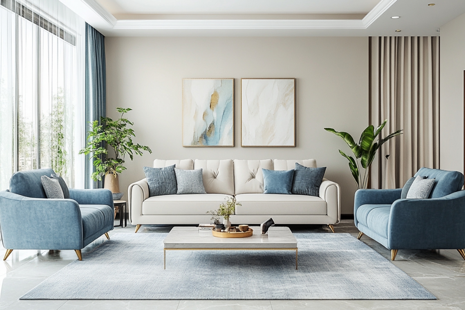 Contemporary Light Beige Wall Paint Design Enhancing Warmth and ...