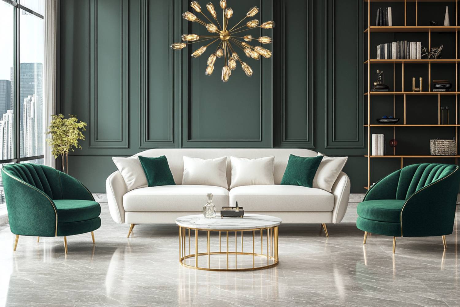 Customizable Modern Light Grey Flooring Design with Large-Format ...