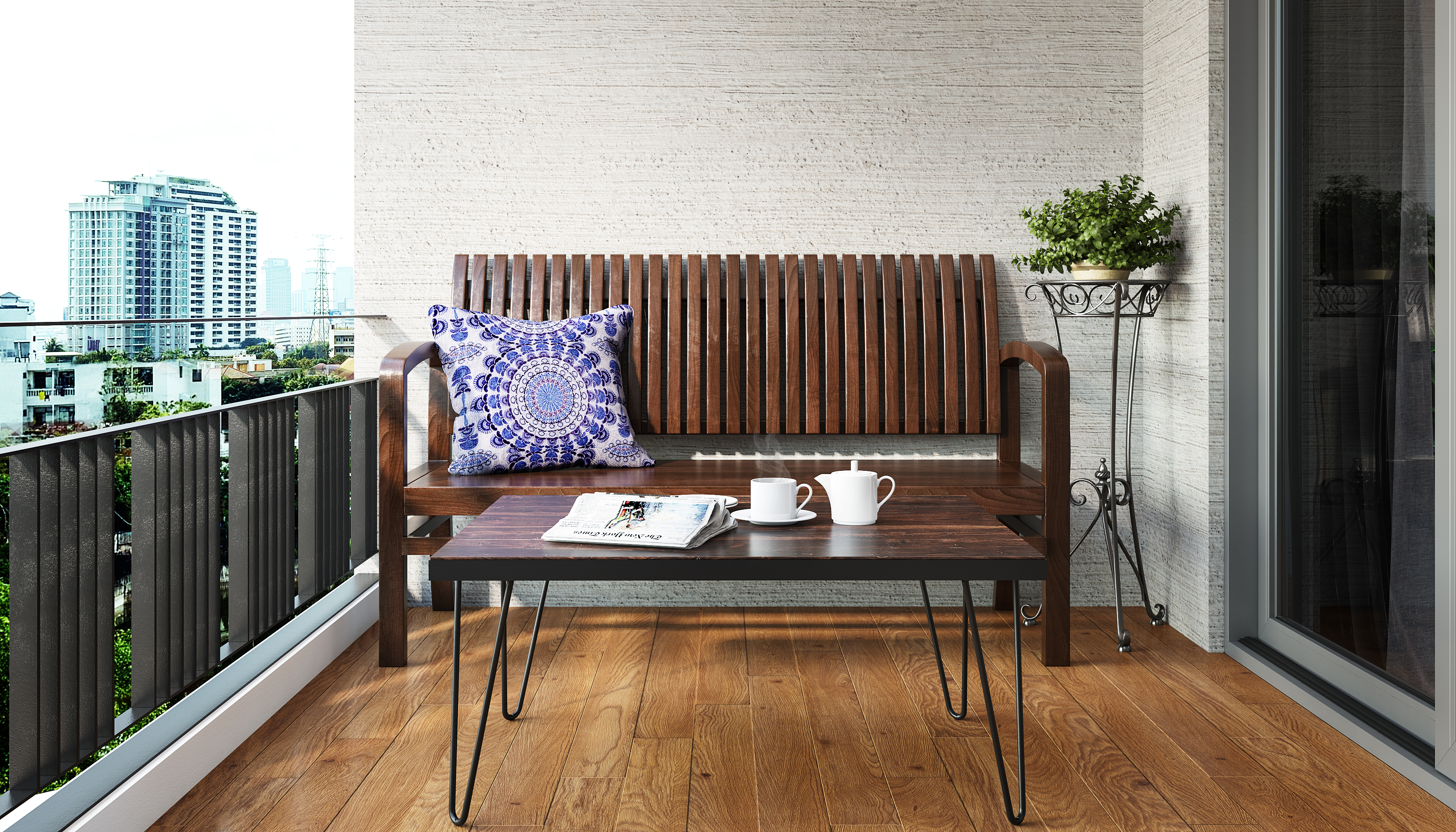 Contemporary Home Balcony Ideas | Livspace