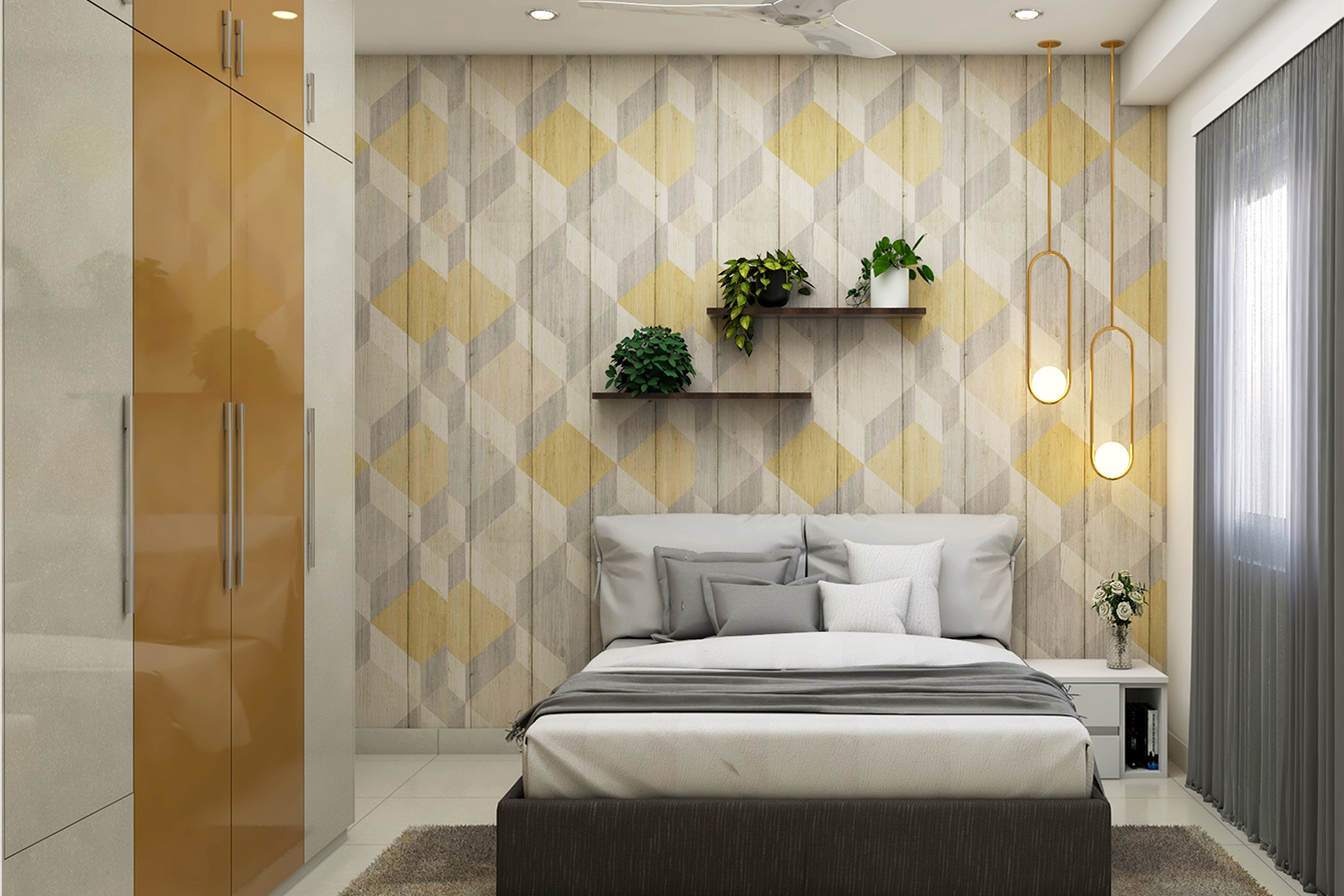 Maximum Storage Modern Compact Kids Bedroom Design | Livspace