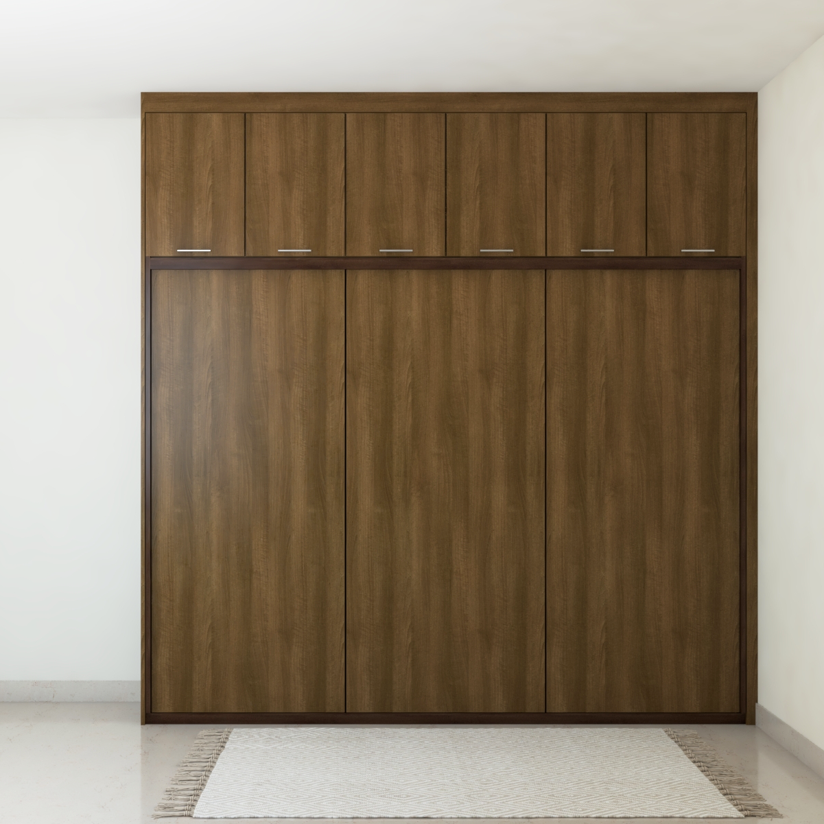 Classic Boxed Wardrobe Design with Ample Storage | Livspace