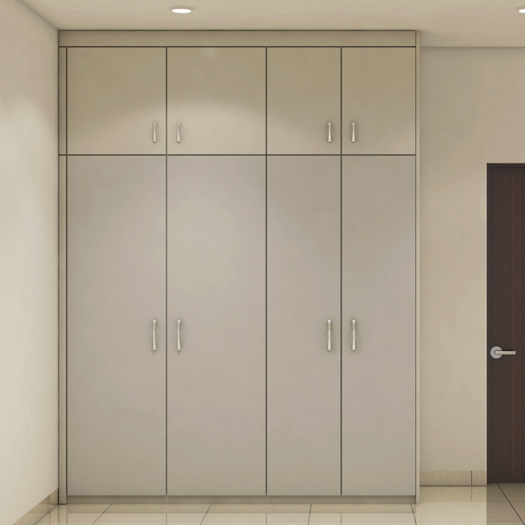 Simple Minimalistic Wardrobe with Different Subtle Shades | Livspace