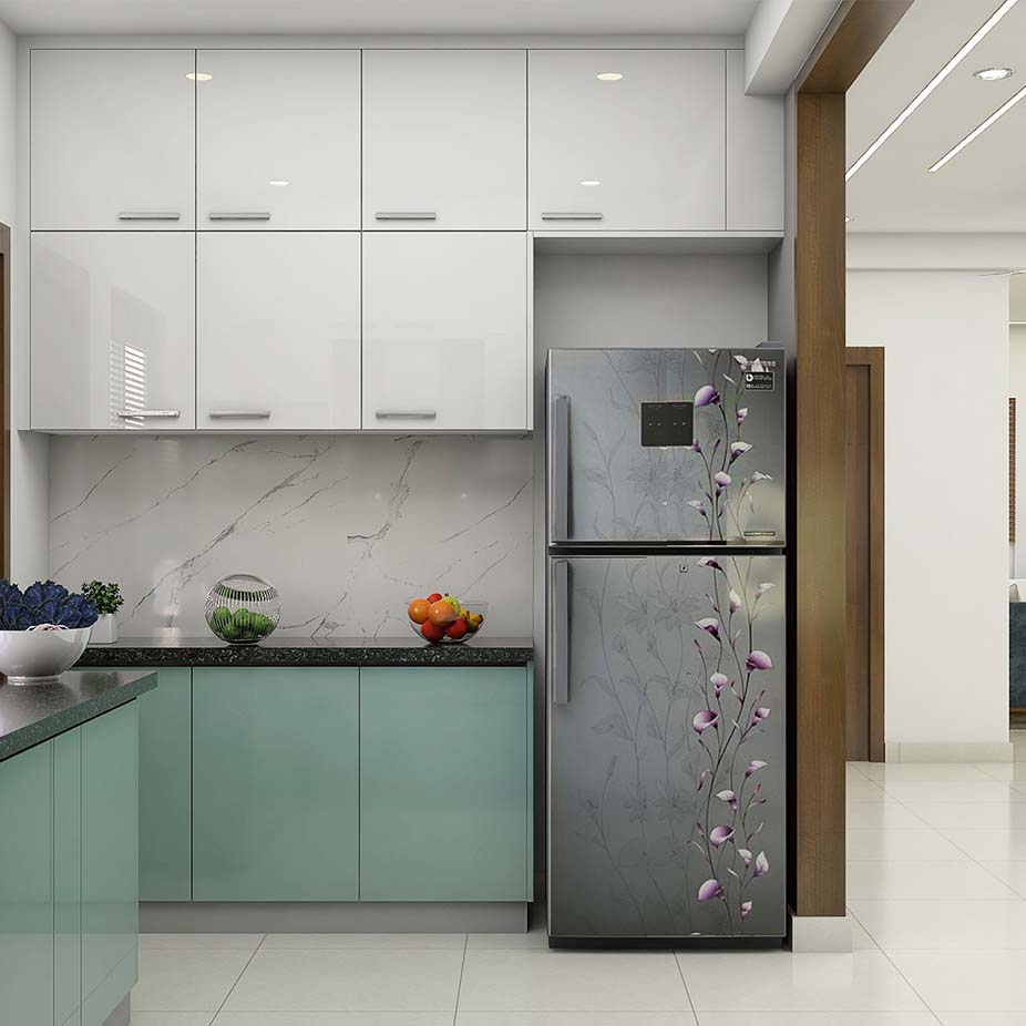 L-Shaped Modular Kitchen Design | Livspace