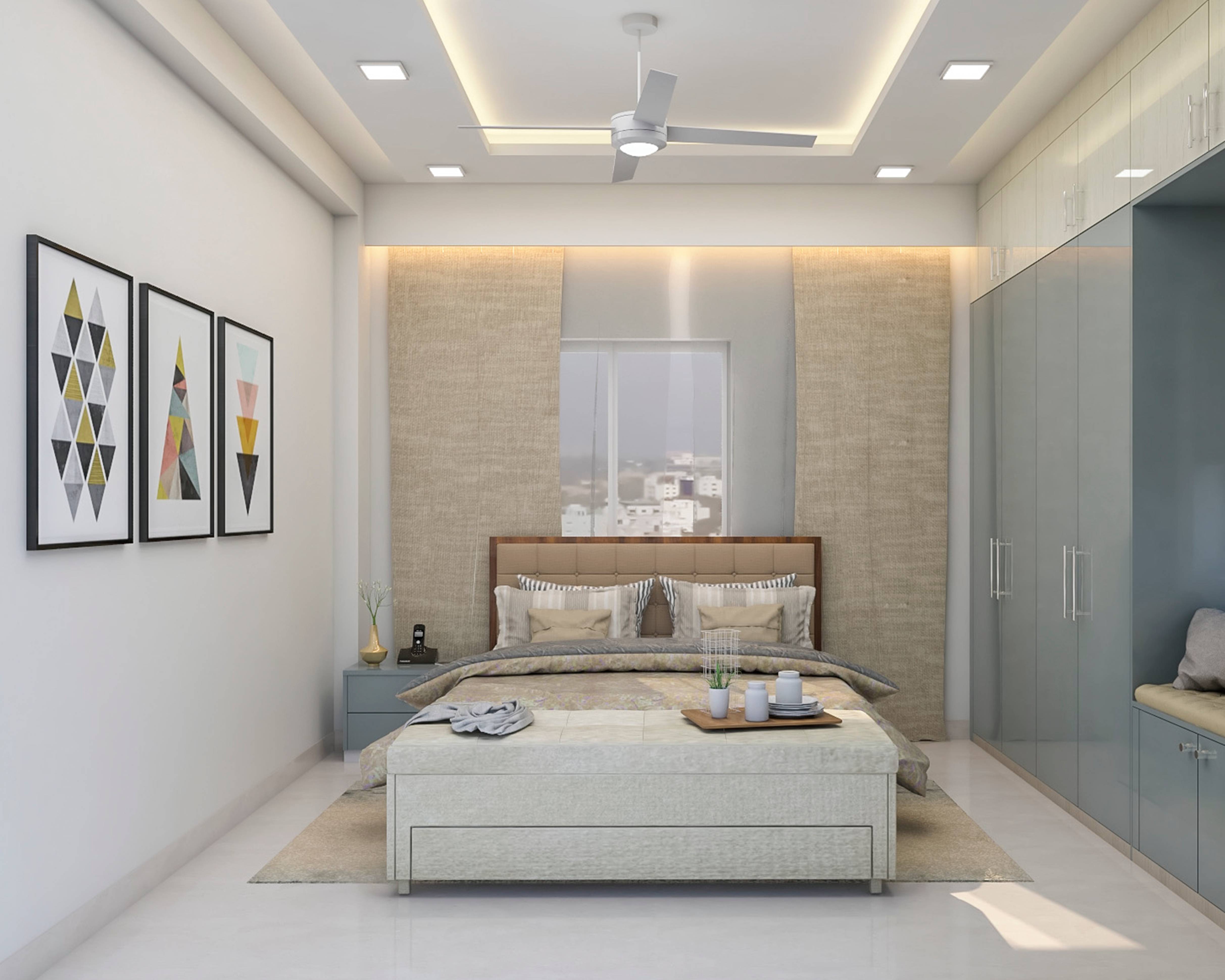 False Ceiling with Niche Seating Space | Livspace