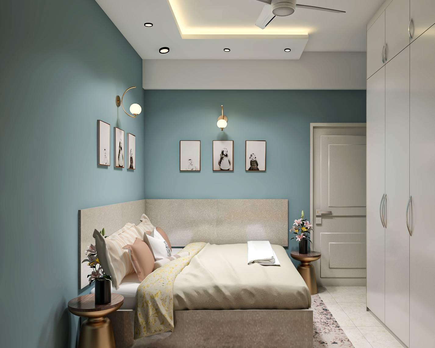 Master Bedroom Design With False Ceiling | Livspace