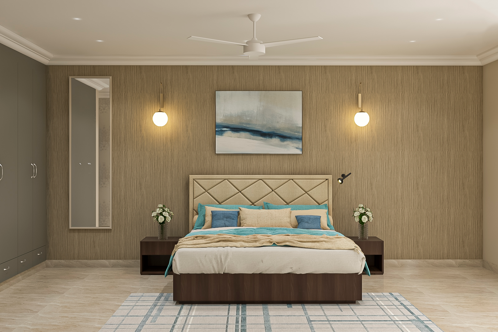 Premium Master Bedroom Design With Modern Interior Design | Livspace