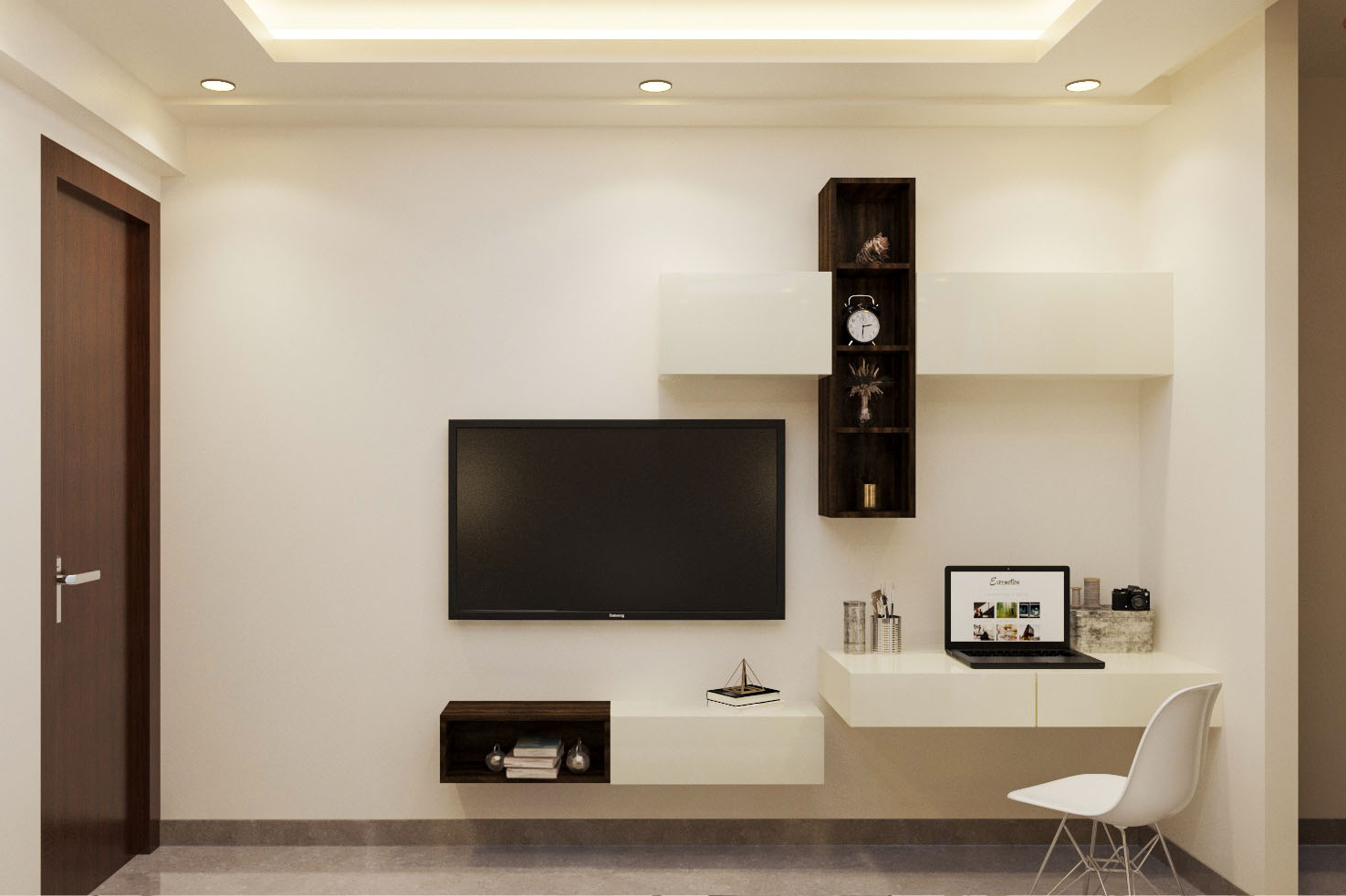 Modern Spacious TV Unit Design Idea | Livspace
