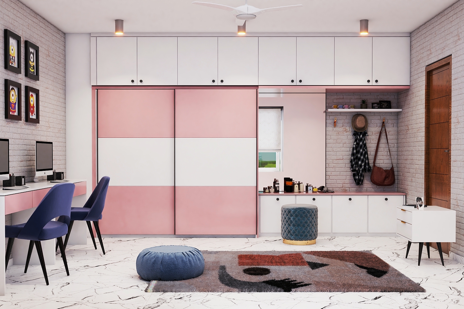 Contemporary Sliding Door Wardrobe Design | Livspace