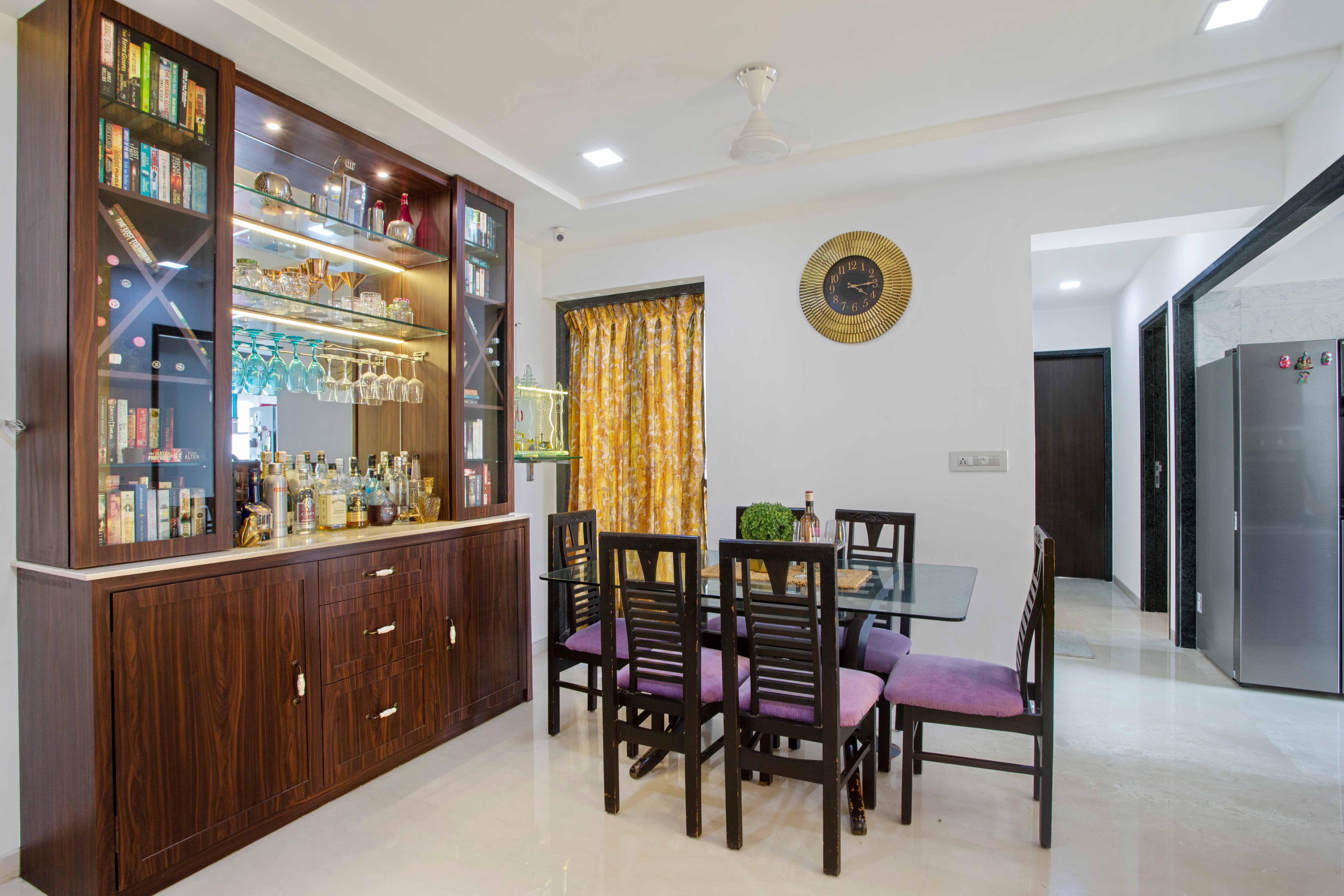 2-BHK Flat In Mumbai With Beige Living Room Design | Livspace