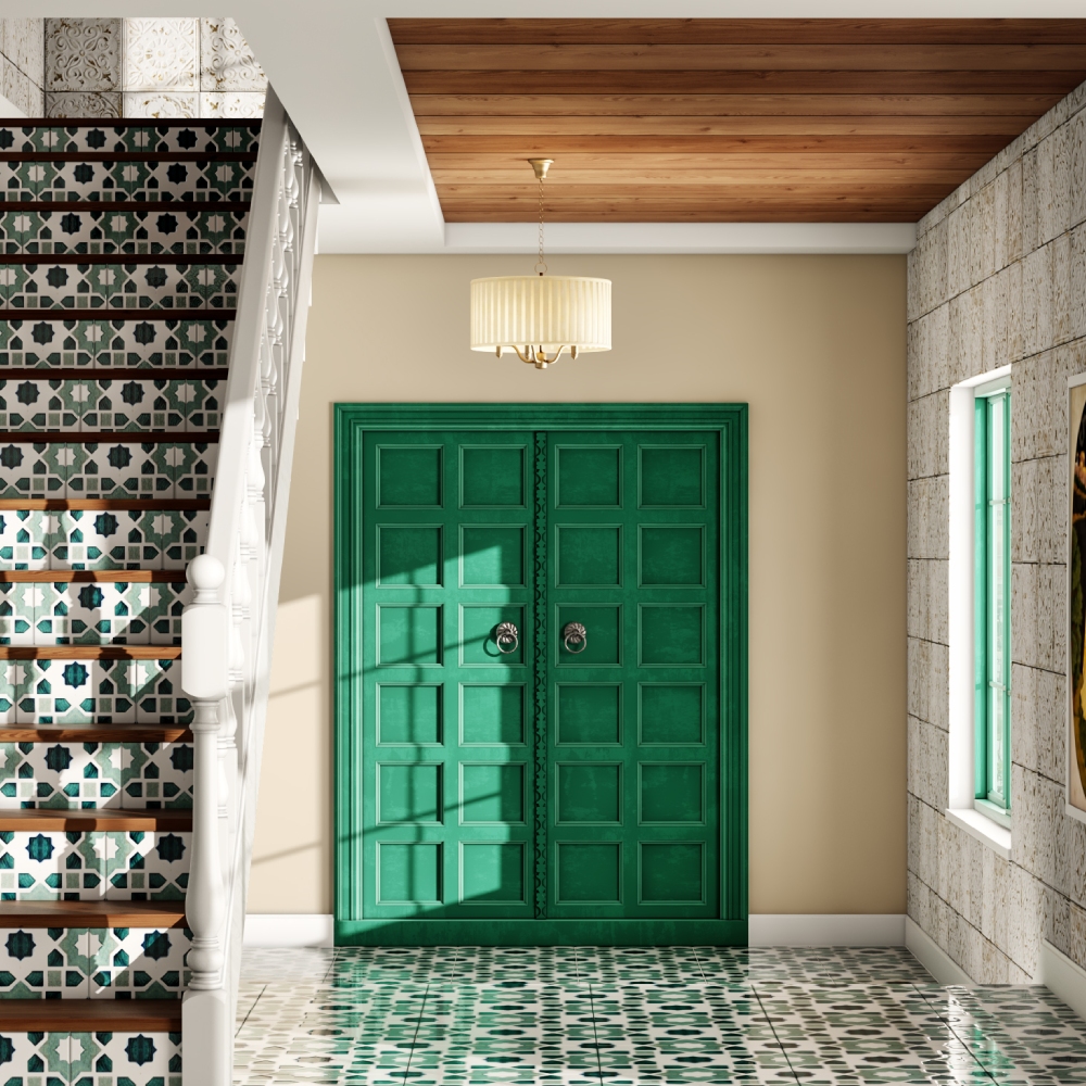 Swing Double Door Design with Matte Finish and Traditional Style for ...