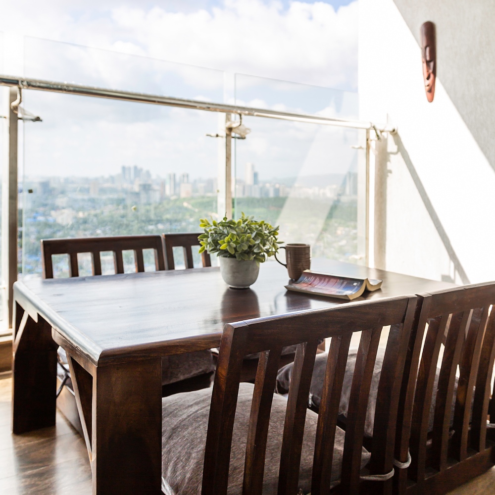 Balcony Design With Wall Frames And Planters | Livspace