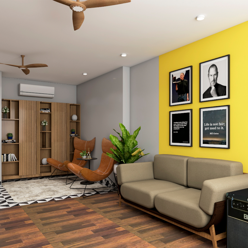 Brown Flooring Design With Scratch-Resistant Tiles | Livspace