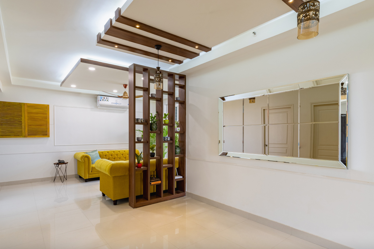 Warm-Toned Hall Interior Design | Livspace