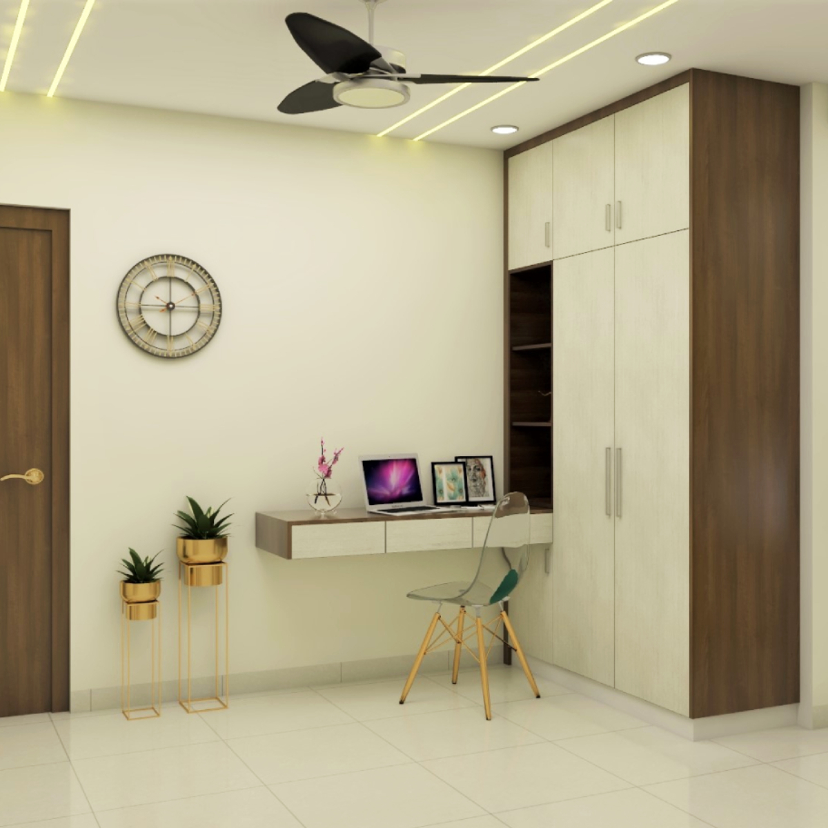 Compact Study Room Design For Room Corners | Livspace