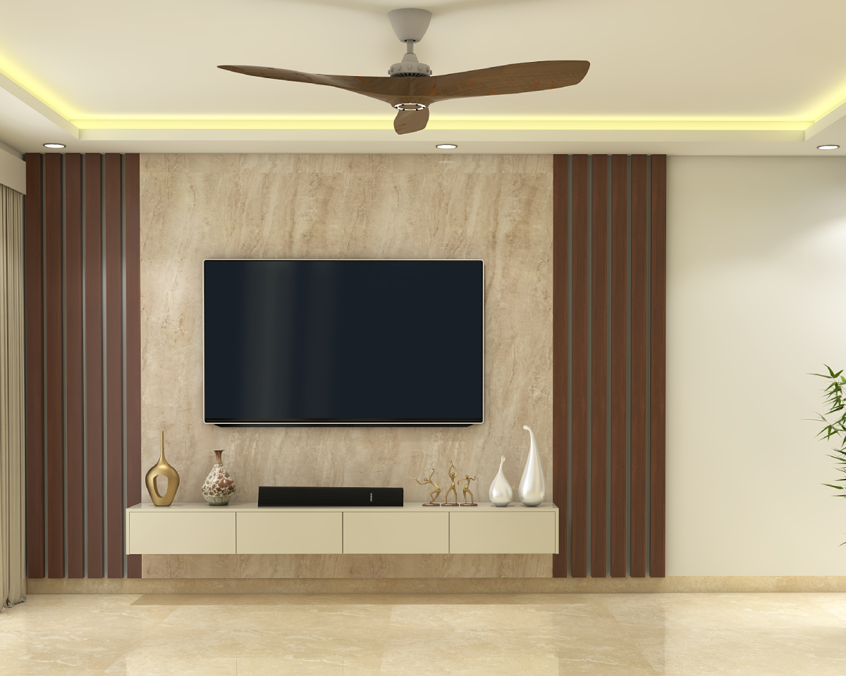 Beige tv unit store