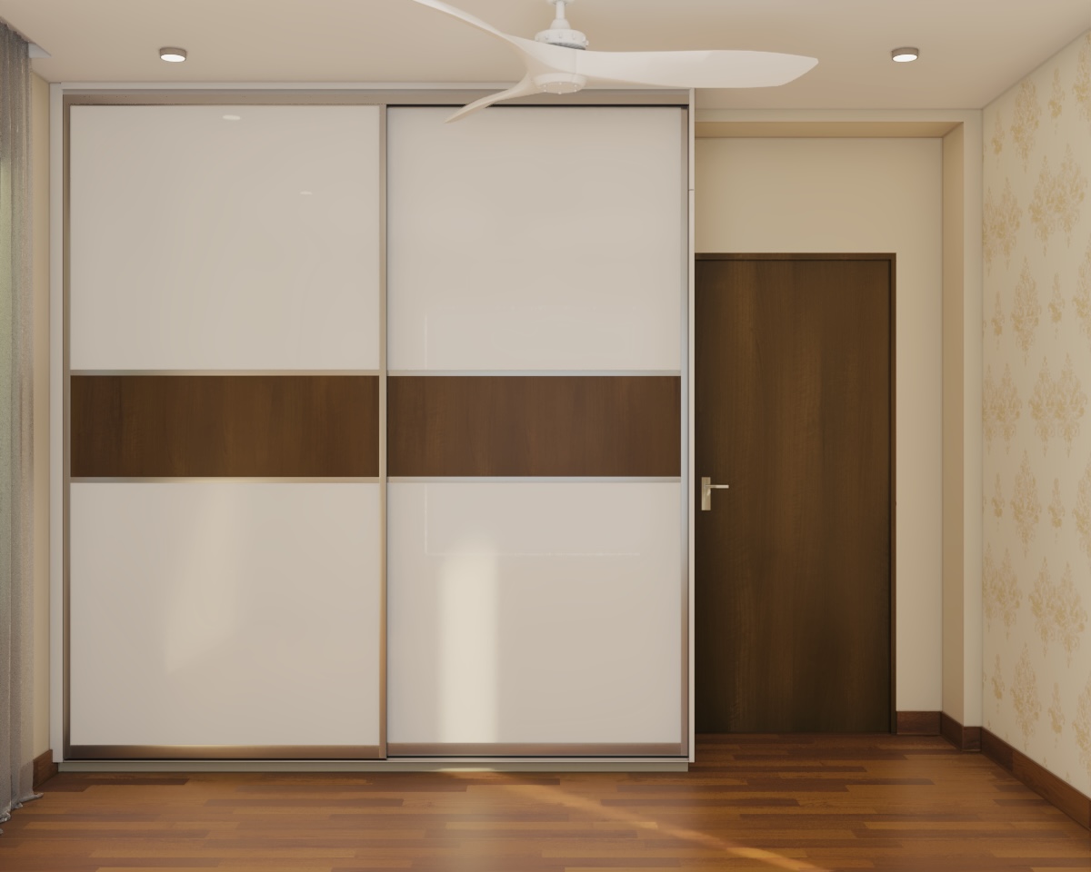 White brown wardrobe store