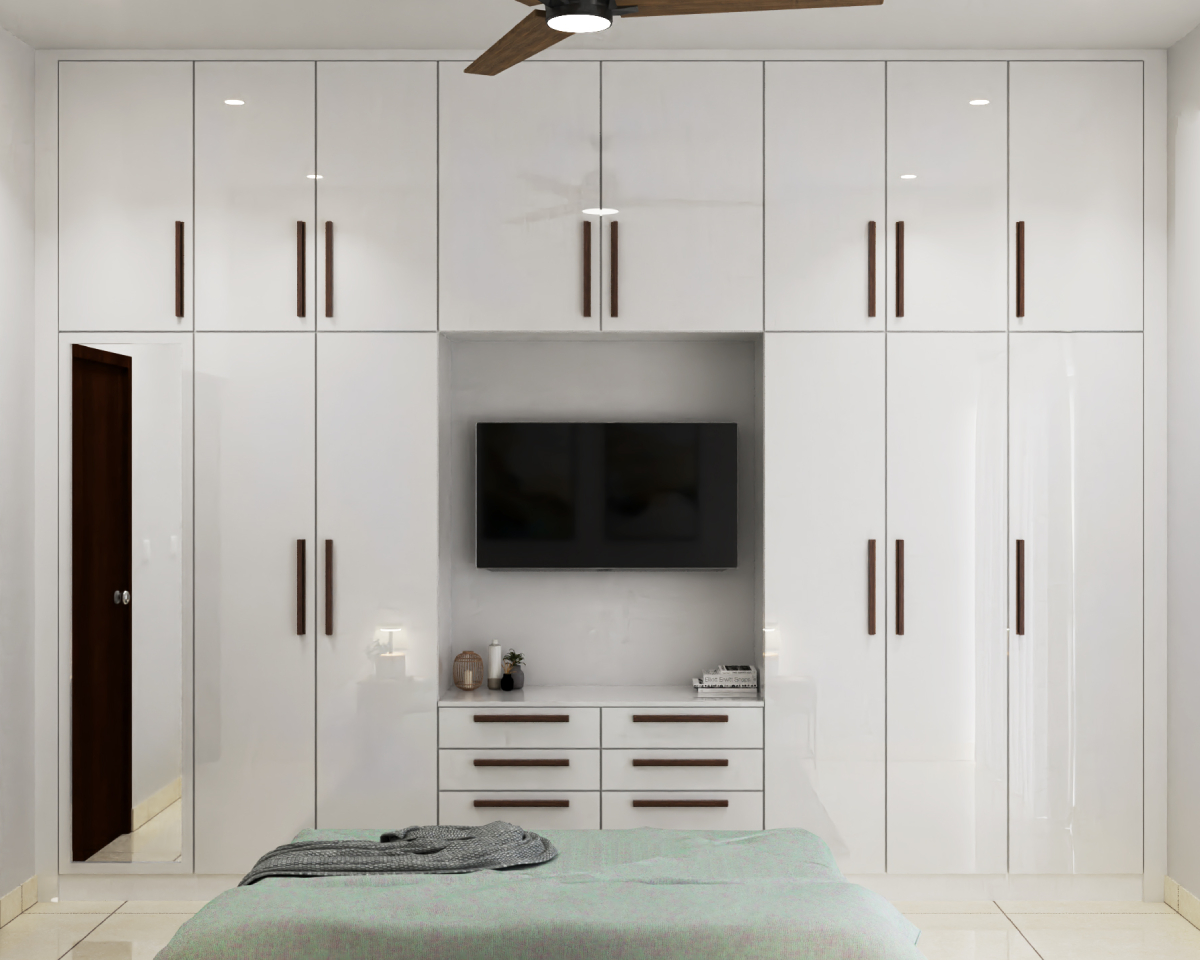 Bedroom Wardrobe Designs With Tv Unit Luxury Master Bedroom Design