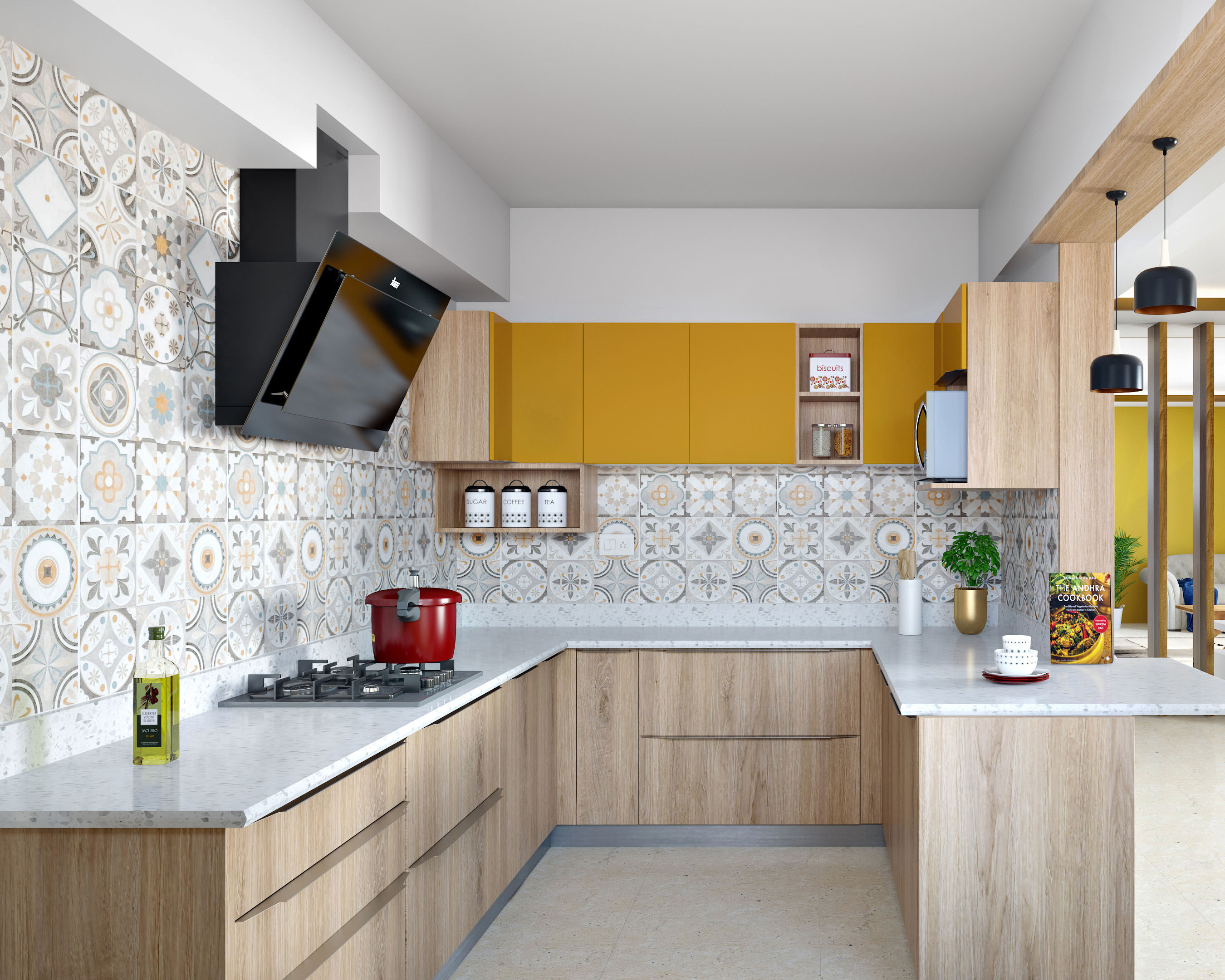 Moroccan Pattern Multicolour Ceramic Tiles Design for Kitchen ...